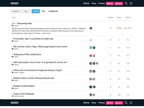 Hugo Discover Discourse Discover