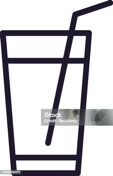 음료 개념입니다 배너 전단지 및 웹 사이트에 대한 현대적인 개요 고품질 그림 트렌디한 플랫 스타일로 편집 가능한 획 음료의 선 아이콘 0명에 대한 스톡 벡터 아트 및 기타