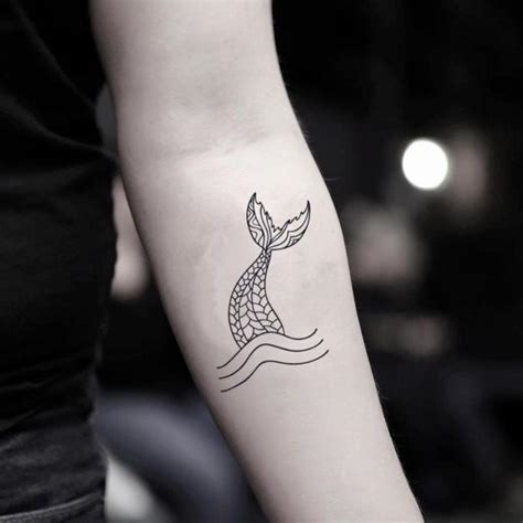 Mermaid Tail Temporary Tattoo Sticker Set Of 2 Tattoo And Nail Art