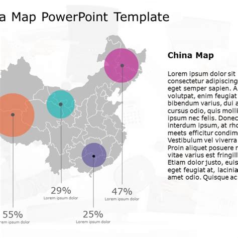 China Map 9 PowerPoint Template