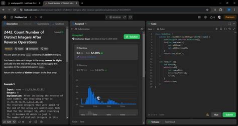 Solved A Question Today On Leetcode Which Asks Us To Count The Numbers Of Distinct Integers