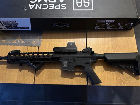 M4 Met Holo Scope Inbegrepen Mags 2 Baterijen Airsoft Bazaar