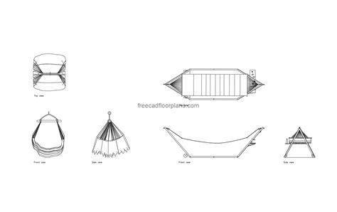 Hammock With Stand Free Cad Drawings