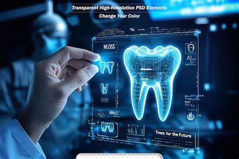 Tooth Organ Human In Microchip Processor Circuit Board Hud Interface