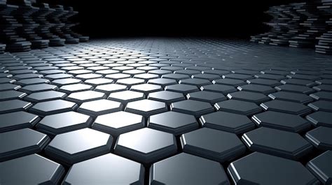 Premium Ai Image Abstract Background With Hexagonal Tiles Tech Styled
