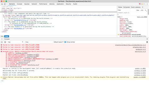 Ionic Map Provider Example Showing Only White Blank Map Issue 2281