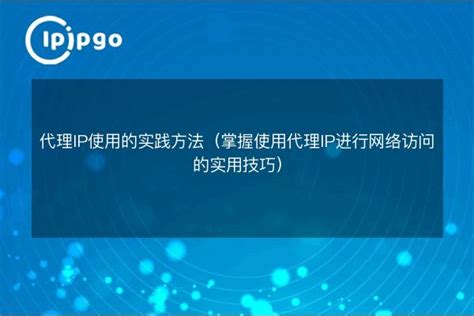 Practical Approach To Proxy Ip Usage Practical Tips For Mastering The Use Of Proxy Ip For