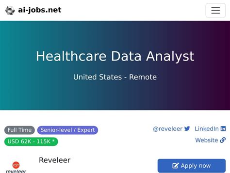 Hiring Healthcare Data Analyst Remote Raimljobs