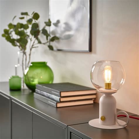 Åskmuller 오스크물레르 탁상스탠드 밝기조절 라이트핑크 레드 24 Cm Ikea