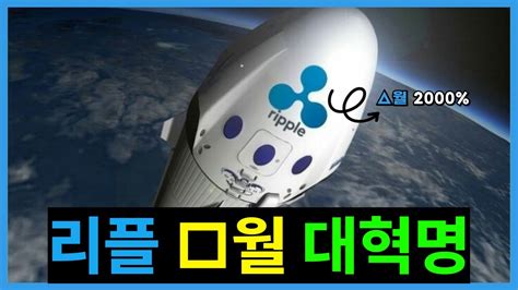 리플은 혁명이다 월 2000 준비하시고 필수시청 하세요 리플 리플전망 Youtube