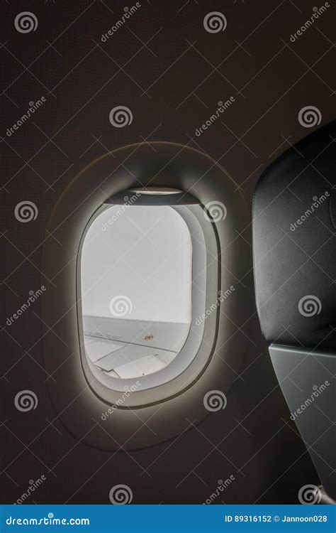 View Through Plane Window Filtered Image Processed Vintage Effect