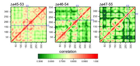 Correlation Analysis Of Residue Motion For Each Edit Locations Of Es Download Scientific
