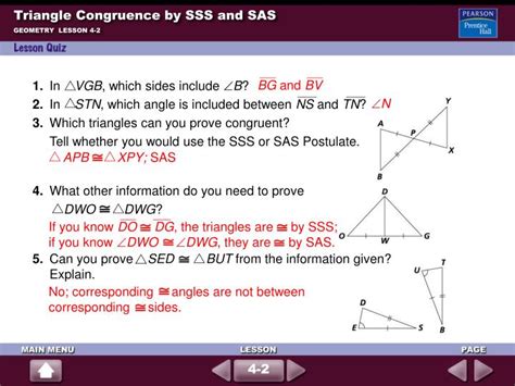 Ppt Triangle Congruence By Sss And Sas Powerpoint Presentation Free