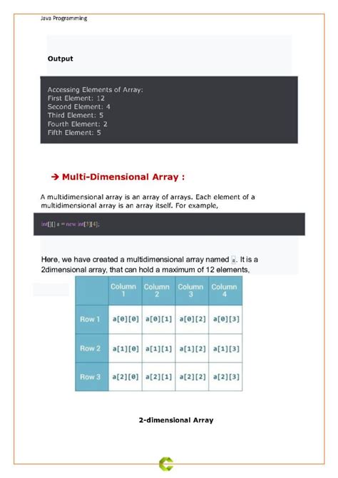 Array In Java Pdf Connect 4 Programming