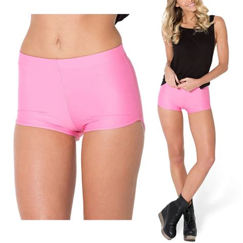New Seamless Basic Plain Tight Women Mini Bike Shorts Stretch Spandex