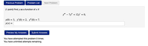 Solved Point Find Y As A Function Of X If Chegg Com