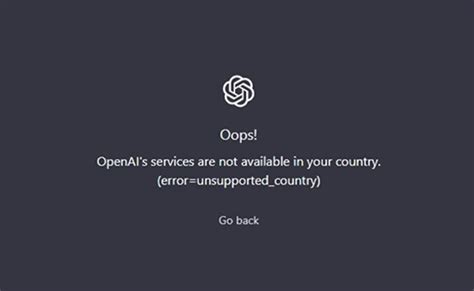 Openais Services Are Not Available In Your Country 2025