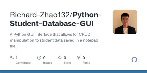 Github Richard Zhao132python Student Database Gui A Python Gui