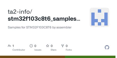 GitHub Ta Info Stm F C T Samples Asm Samples For STM F C T By Assembler