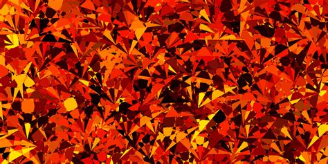 Dark Orange Vector Background With Triangles 12248090 Vector Art At Vecteezy