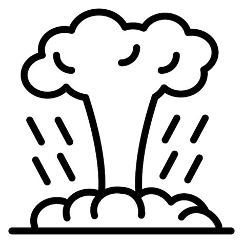 Premium Vector Nuclear Blast Vector Illustration