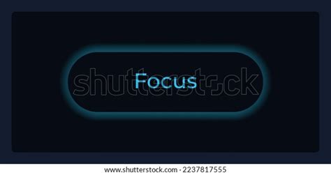 Focused Button State Ui Element Template Stock Vector Royalty Free 2237817555 Shutterstock