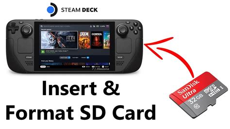 How To Insert And Format Sd Card In Steam Deck Youtube