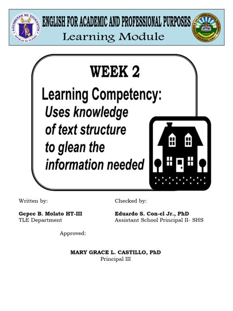 Eapp Quarter 1 Module 2 Week 2 Pdf Causality Learning
