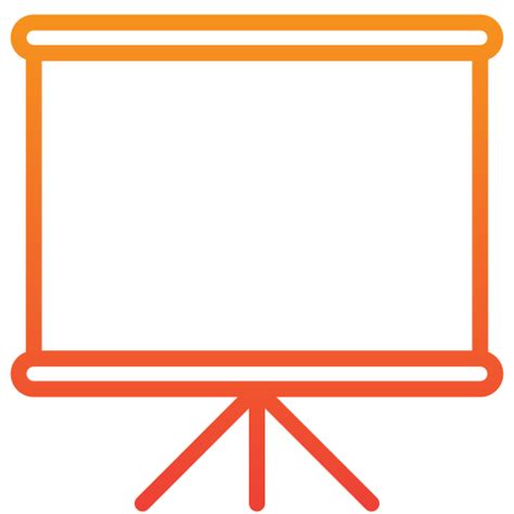 Projector Screen Generic Gradient Icon