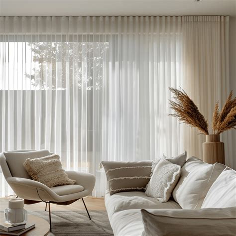 White Linen Sheer Curtains For S Fold Track Unlined Sheer Curtains