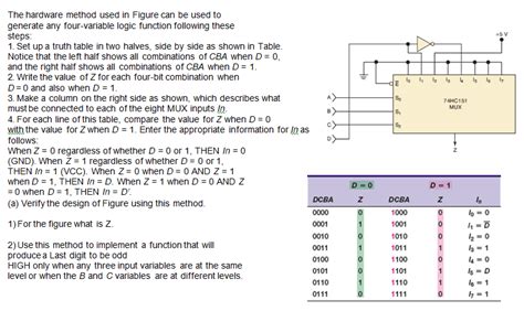 Solved 5v So 74hc151 Mux S S The Hardware Method Used In