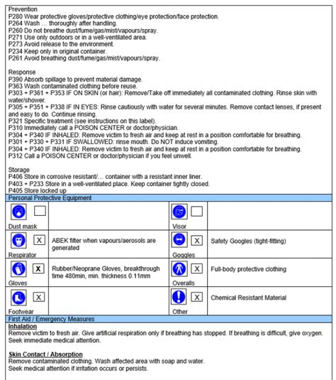Sodium Hypochlorite Coshh Assessment Plus Cpd Training