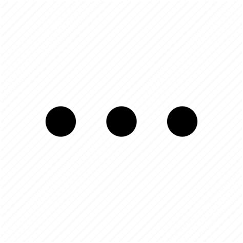Menu Horizontal More Options Vertical Dots Overflow Icon