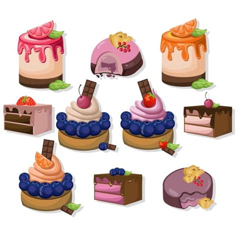 디저트 디자인 컬렉션 Eps Uidownload