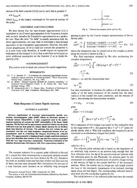 pdf pulse response of linear dipole antenna dokumen tips