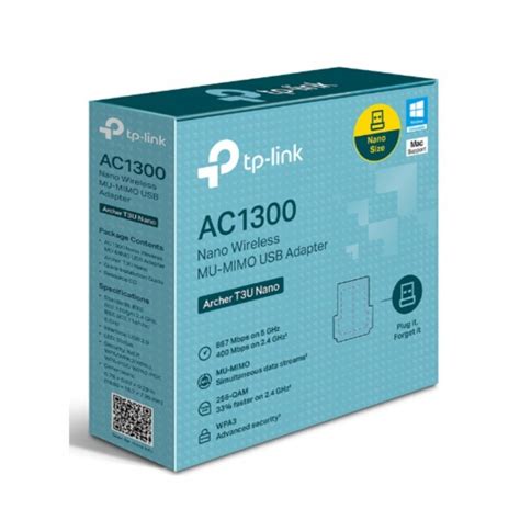 TP Link Archer T3U Nano AC1300 Nano Wireless MU MIMO USB Adapter