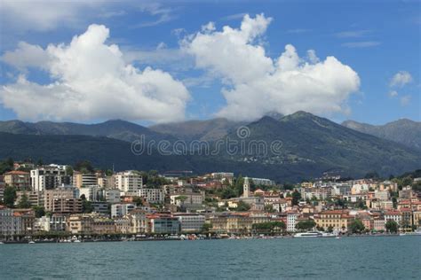 Lugano Lake And The City Editorial Stock Image Image Of Canton 126095064