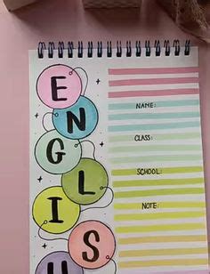 Tle Subject Design For Notebook