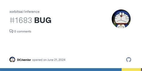 Bug · Issue 1683 · Xorbitsai Inference · Github