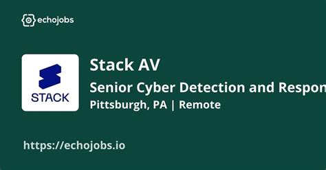 stack av is hiring senior cyber security engineer pittsburgh pa