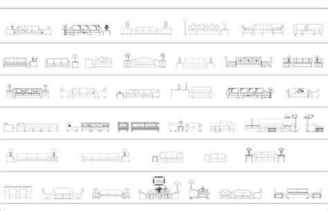 Sofa Side Elevation Cad Block Taraba Home Review