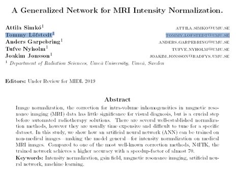 [ archived post ] a generalized network for mri intensity normalization