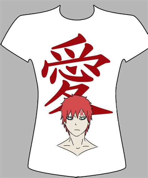 Gaara Love T Shirt Mock Up By Sprinklesprankles On Deviantart