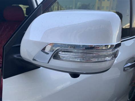 Toyota Prado 150 Полоски на зеркала (2 шт, хром) TMR Накладки на ...