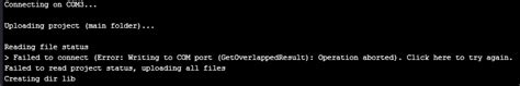 Error Writing To Com Port Getoverlappedresult Operation Aborted · Issue 45 · Pycompymakr