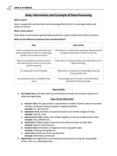 dataandinformation pdf data information