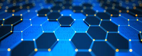 육각형 요소와 이진 코드가 있는 미래 디지털 기술 배경 공상 과학 배경입니다 추상 연결 기술과 디지털 네트워크 테크놀로지에 대한