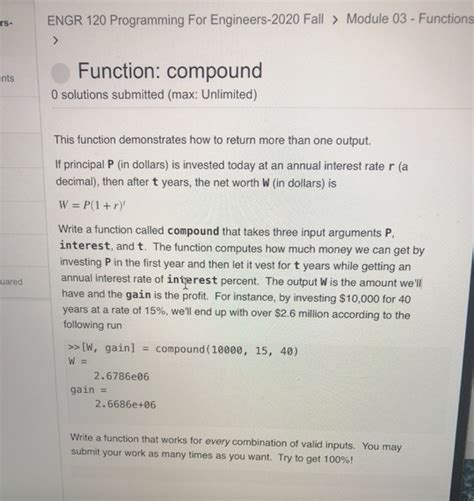 Rs Engr 120 Programming For Engineers 2020 Fall