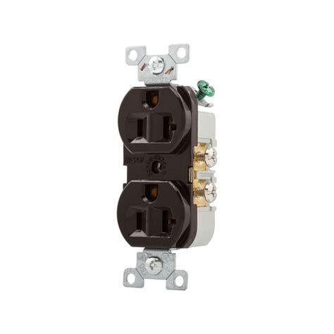 Recp Duplex 20a 125v 2p3w Str Swire Br By Eaton Arrow Hart Cr20b