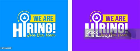 채용 공고 검색 아이콘 배너 포스터 및 소셜 미디어 게시물 템플릿을 고용하고 있습니다 검색 및 모집의 비즈니스 개념입니다 우리 팀 발표 레터링 연설에 참여하십시오 벡터